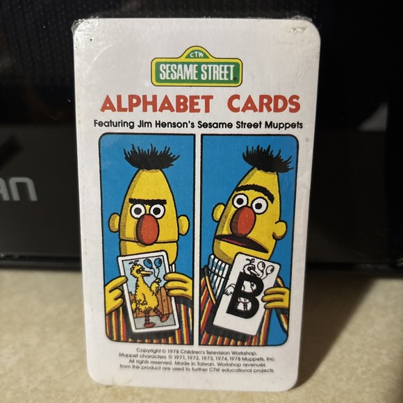 Sesame Street | Toys | Vintage 978 Sesame Street Alphabet Cards Jim ...
